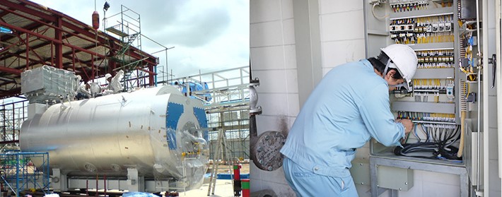 อุปกรณ์แลกเปลี่ยนความร้อน เครื่องกำเนิดไอน้ำ MP Boiler