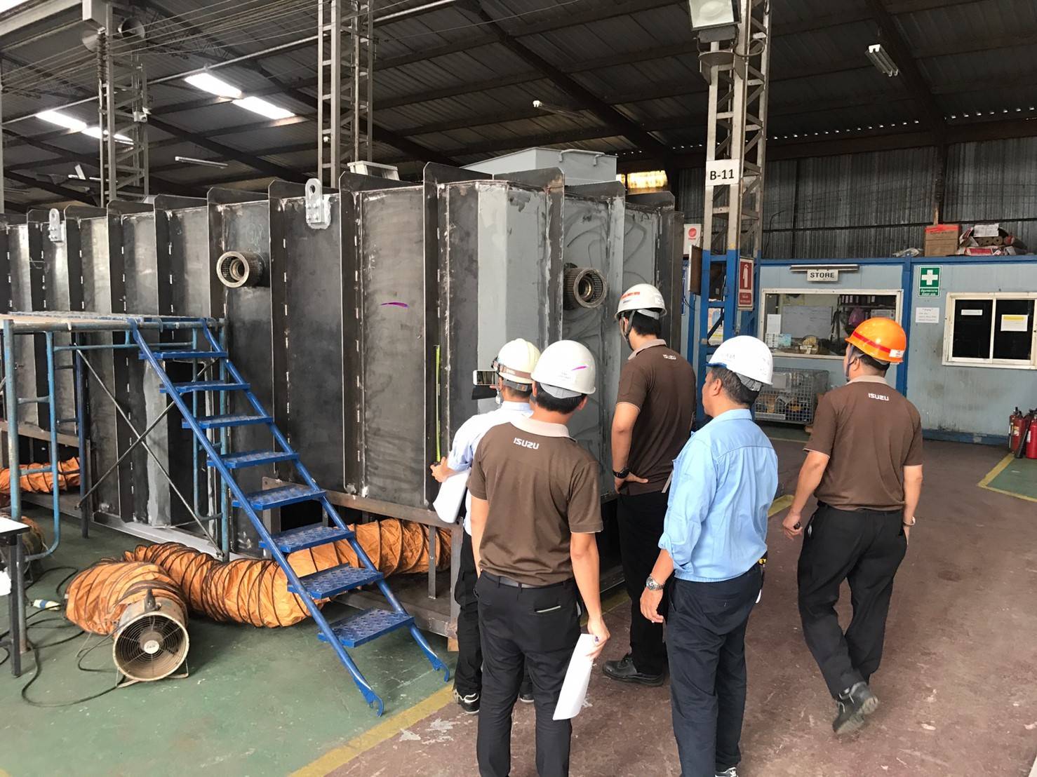 Inspect before delivering the odor treatment furnace (RTO Chamber) to ...