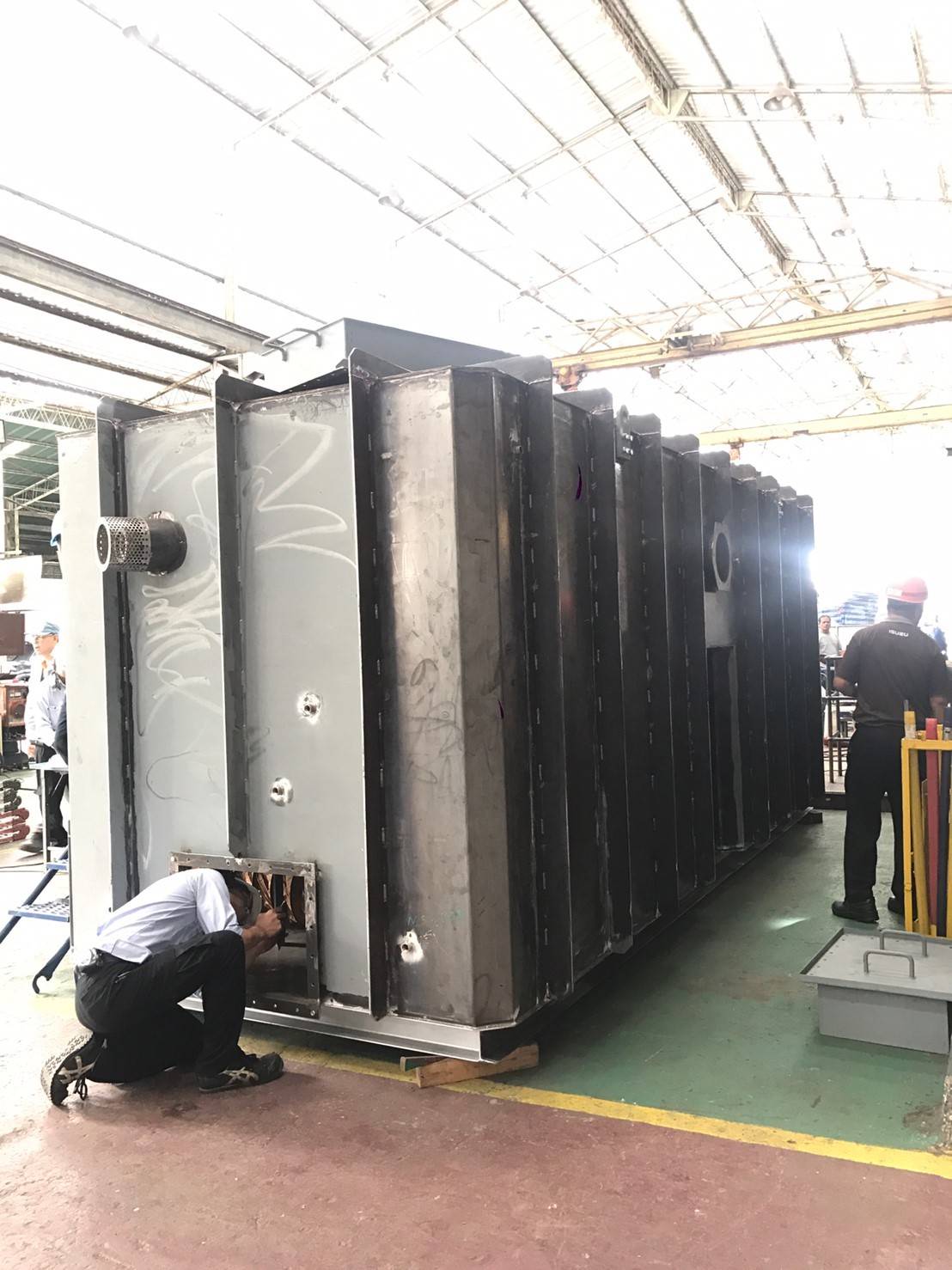 Inspect before delivering the odor treatment furnace (RTO Chamber) to ...